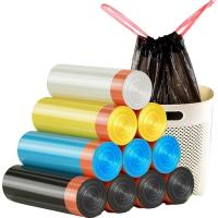 China Custom Thickened Drawstring Garbage Bags 450x500mm HDPE LDPE for Trash Collection for sale