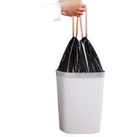 China Custom Thickened Drawstring Garbage Bags 450x500mm HDPE LDPE for Trash Collection for sale