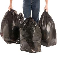 China Commercial Thickened HDPE LDPE Trash Bags 1000x1200mm Flat Mouth Garbage Bags for sale
