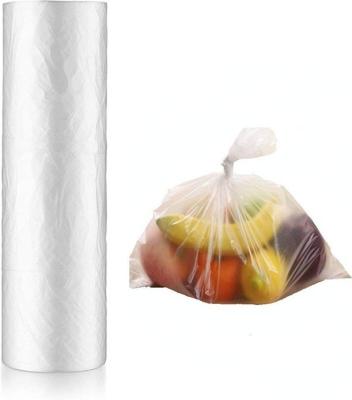 China HDPE LDPE Plastic Produce Bag on a Roll 25x35cm 10mic for Bread Grocery Packaging for sale