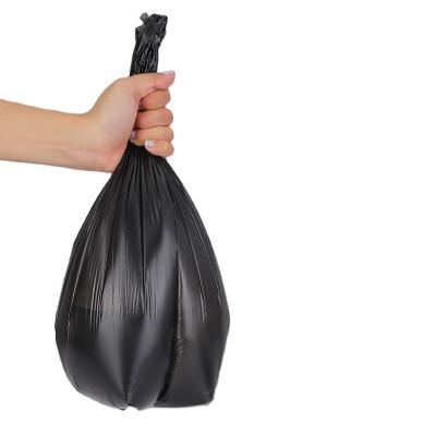 China Black HDPE LDPE LLDPE Strong Star Sealed Garbage Bags 450x500mm Office Waste Basket Liners for sale