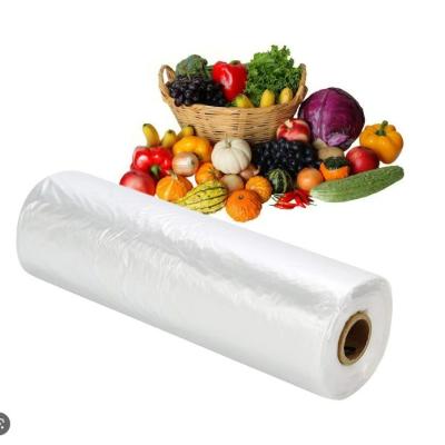 China HDPE Produce Roll Bags 25x35cm 10mic for Supermarket Custom Logo Printing for sale
