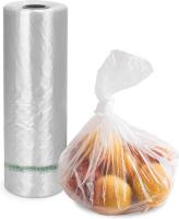 China HDPE Produce Roll Bags 25x35cm 10mic for Supermarket Custom Logo Printing for sale