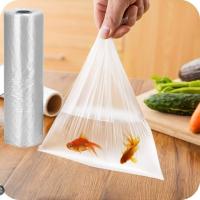 China HDPE Produce Roll Bags 25x35cm 10mic for Supermarket Custom Logo Printing for sale