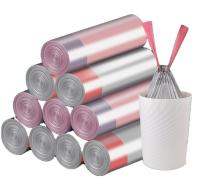 China Custom Plastic Packaging Bag Refuse Sacks Drawstring Trash Garbage Bags 450x500mm 5-100 Mic for sale