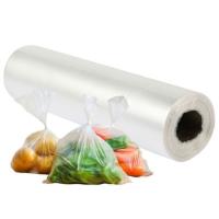 China Custom HDPE LDPE Flat Poly Bags on Roll 25x35cm 10mic for Produce Fruit Vegetable Packaging for sale