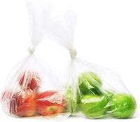 China Custom HDPE LDPE Flat Poly Bags on Roll 25x35cm 10mic for Produce Fruit Vegetable Packaging for sale