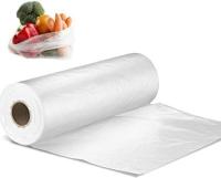 China Custom HDPE LDPE Flat Poly Bags on Roll 25x35cm 10mic for Produce Fruit Vegetable Packaging for sale