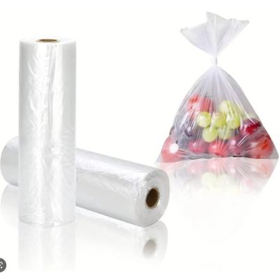China Custom HDPE LDPE LLDPE Plastic Produce Bags on Roll 25x35cm 10mic for Food Storage for sale