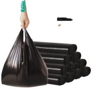 China Heavy Duty Plastic Garbage Bags HDPE LDPE Trash Can Liners 450x500mm 5-100 Mic Custom Sizes for sale