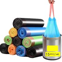 China Heavy Duty Plastic Garbage Bags HDPE LDPE Trash Can Liners 450x500mm 5-100 Mic Custom Sizes for sale