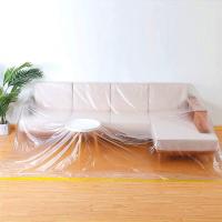 China Clear Garbage Bags Furniture Dust Cover LDPE 4mx25m Custom Size for sale