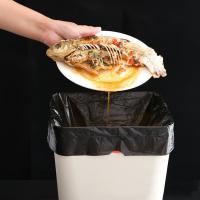 China Custom Logo Drawstring Garbage Bag HDPE LDPE 450x500mm 5-100 Mic Thick for sale