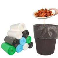 China Embossing Surface Black Star Sealed Thickened Garbage Bag 450x500mm 5-100 Mic for Hotel Guesthouse for sale
