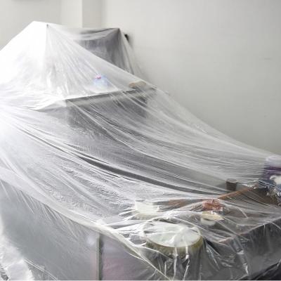 China Transparent Mattress Film Cover LDPE 5.5-12.5 Micron Custom Sizes 4m x 2.5m for sale