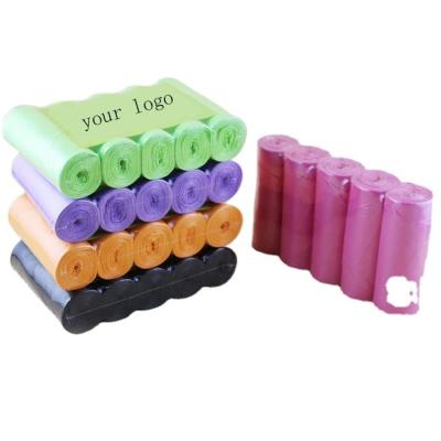 China Biodegradable Square Bottom Dog Poop Bags 25x40cm 8kg Load Green Trash Pack with Carton Box for sale