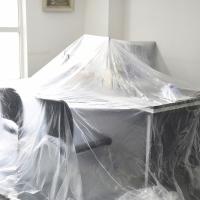 China Waterproof Customized Size Garment Cover LDPE Dust Protection Film 4m x 25m for sale