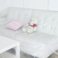 China Waterproof Customized Size Garment Cover LDPE Dust Protection Film 4m x 25m for sale