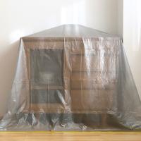 China Waterproof Customized Size Garment Cover LDPE Dust Protection Film 4m x 25m for sale