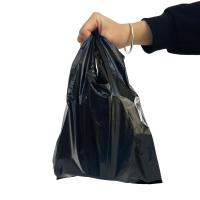 China Custom Logo HDPE T Shirt Bag 250x180x480mm 5-100 Mic for Supermarket Shopping for sale