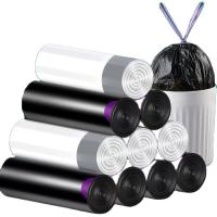 China Household Plastic Drawstring Rubbish Bin with Handle Durable and Convenient Design for sale