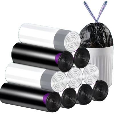 China Household Plastic Drawstring Rubbish Bin with Handle Durable and Convenient Design for sale