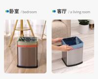 China Household Plastic Drawstring Rubbish Bin with Handle Durable and Convenient Design for sale