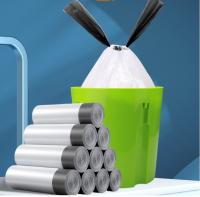 China Customized PE Drawstring Garbage Bag 450x500mm 5-100 Mic Thick Household Portable for sale