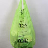China Eco-Friendly Biodegradable Carry Bags 25x40cm Custom Size with 8-15kg Load Capacity for sale