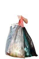 China Custom Logo HDPE LDPE LLDPE Plastic Drawstring Garbage Bags 450x500mm Heavy Duty for sale
