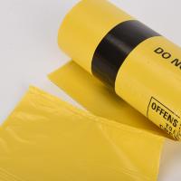 China Red Yellow Plastic Biohazard Garbage Bag 600x850mm for Medical Waste Hospital Clinic for sale