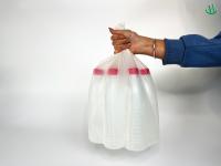 China Custom Biodegradable Plastic Bags 25x40cm 8kg Load Eco Friendly Grocery Shopping for sale