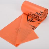 China Custom HDPE Biohazard Bag 13 Gallon for Medical Waste Hospital Clinic Drawstring for sale