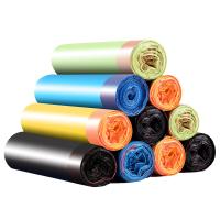 China Customized Logo Drawstring Garbage Bags 450x500mm HDPE LDPE Thickened Leakproof for sale