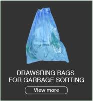 China OK Compost Certified Mass Customization Drawstring Kitchen Trash Bags for Custom Logo for sale