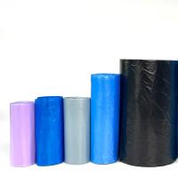 China Custom Offset Printing Plastic Flat Trash Bag Without Drawstring Can Liner 5-80 Mic for sale