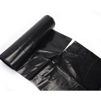 China 120L HDPE Clear Garbage Bag with Drawstring 100 Mic Thick for Construction Household for sale