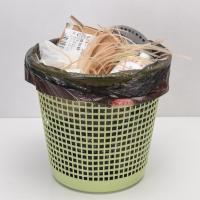 China Custom Household Blue Plastic Garbage Bag with Drawstring 30 Mic Thickness 15pcs per Roll for sale