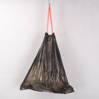 China Custom Household Blue Plastic Garbage Bag with Drawstring 30 Mic Thickness 15pcs per Roll for sale