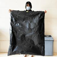 China Disposable Square Bottom Bag for Heavy Duty Trash Customized Big Drawstring Garbage Bags for sale