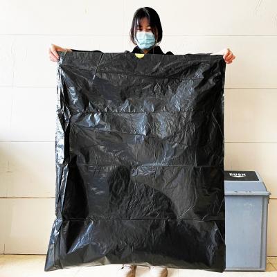 China 5-50 mic Thickness Custom Order Plastic Black Refuse Garbage Rubbish Trash Packaging Bag for sale