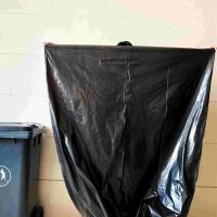China HDPE LDPE LLDPE Heavy Duty Extra Large Black Outdoor Trash Bags 730x840mm 5-100 Mic for sale
