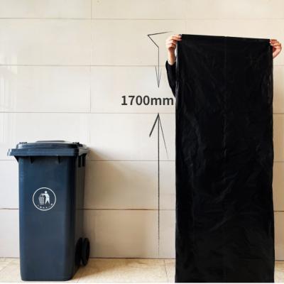 China 55 Gallon Heavy Duty Trash Can Liners HDPE LDPE Plastic Garbage Bags 1000x1200mm for sale