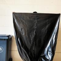 China 55 Gallon Heavy Duty Trash Can Liners HDPE LDPE Plastic Garbage Bags 1000x1200mm for sale