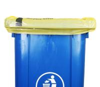 China Hospital Waste Disposal PE Flat Mouth Bags 5-100 Mic Thickness Customizable for sale