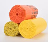 China Hospital Waste Disposal PE Flat Mouth Bags 5-100 Mic Thickness Customizable for sale