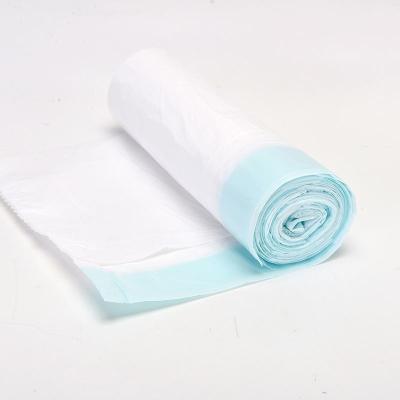 China Black Drawstring Garbage Bag 730x840mm HDPE LDPE LLDPE for Waste Disposal for sale