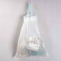 China Environmentally Friendly HDPE Drawstring Heavy Duty Trash Bag with Plastic Drawtape for sale