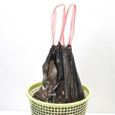 China Industrial Black Roll Can Liners 4-30 Gallon HDPE Trash Bags 730x840mm for sale