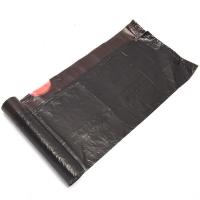 China Industrial Black Roll Can Liners 4-30 Gallon HDPE Trash Bags 730x840mm for sale